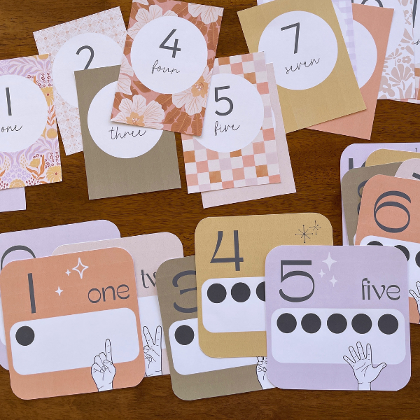 SUNDAZED Number Posters - classroom HQ