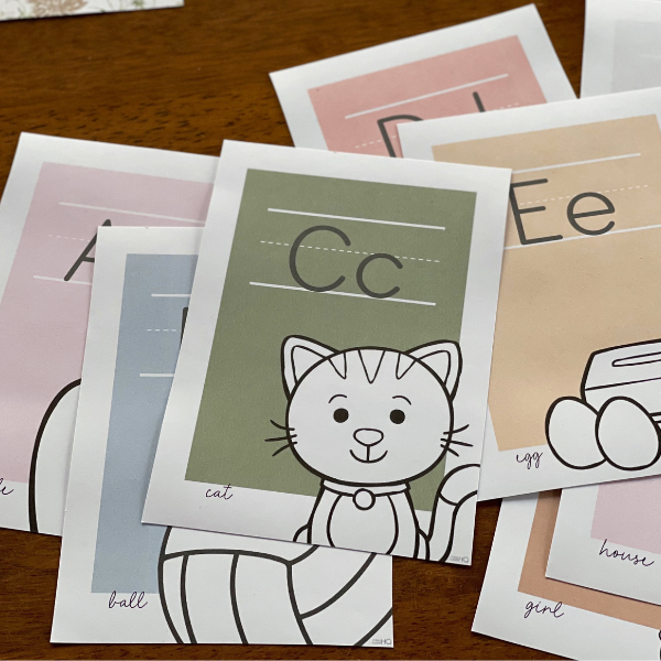 COTTAGECORE Alphabet Posters - classroom HQ