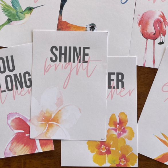 TROPICAL COAST Inspirational Classroom Posters - classroom HQ