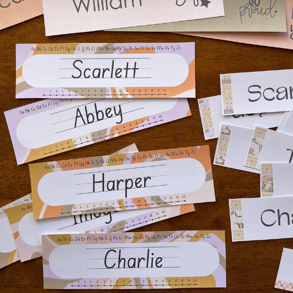 SUNDAZED Desk Plates | Retro Classroom Decor - classroom HQ