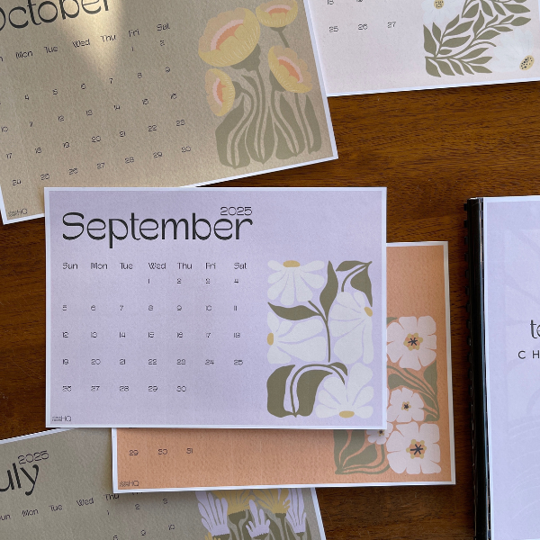 SUNNY DAZE Simple Calendar - classroom HQ