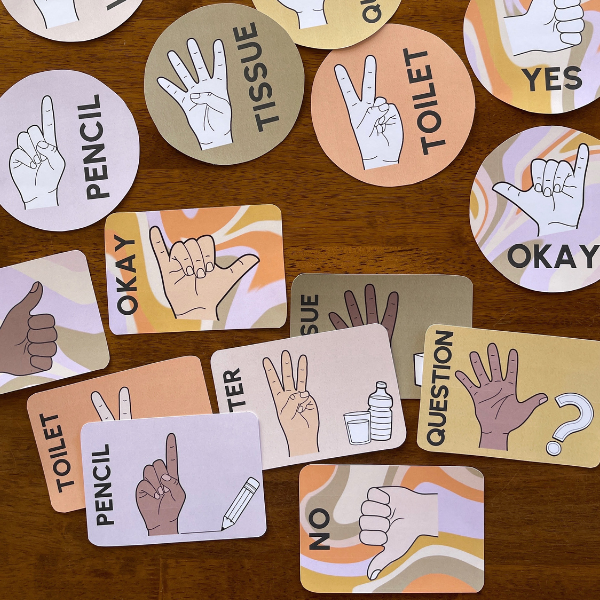 SUNDAZED Multicultural Classroom Hand Signal Posters - classroom HQ