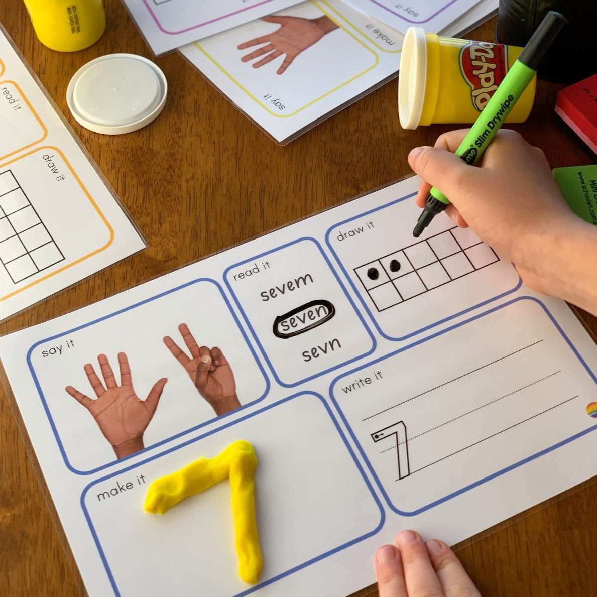 Number Word Mats 0-20 BUNDLE - classroom HQ
