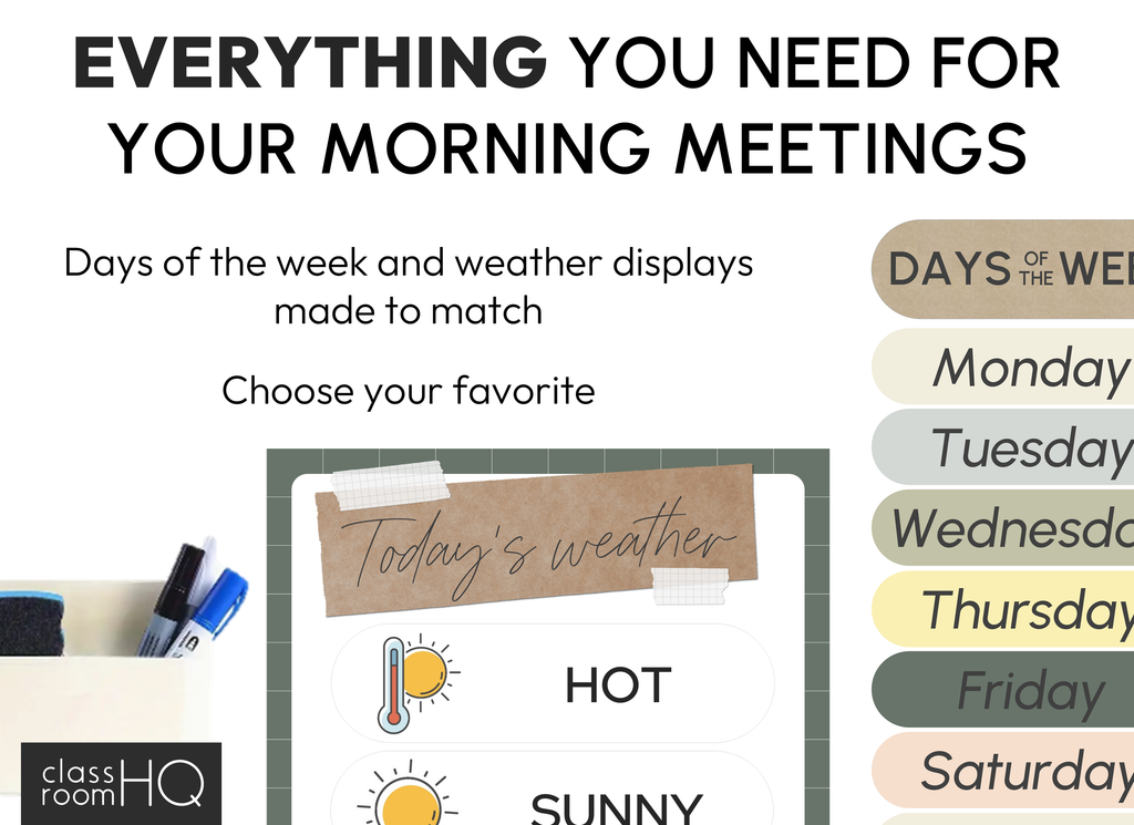 Australian Eucalyptus Theme Editable Large Class Calendar GUM LEAF ...