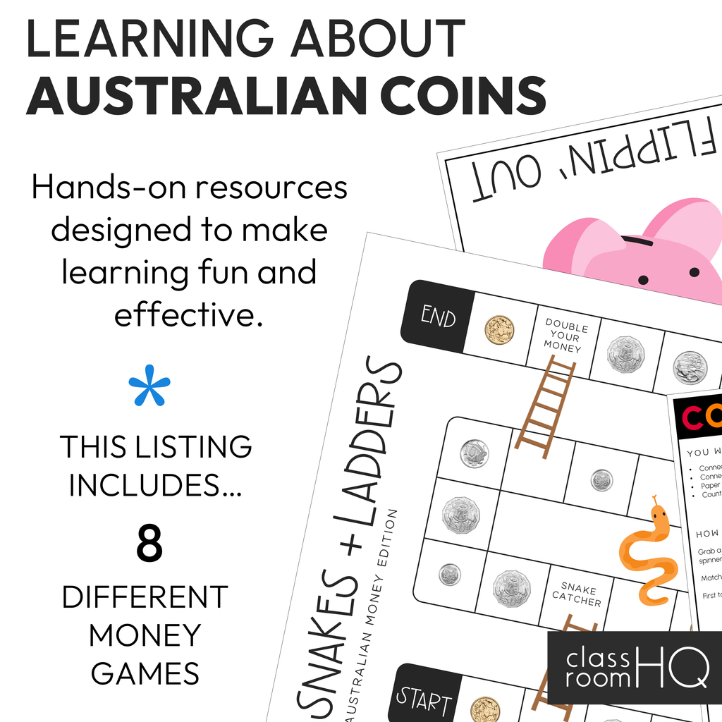 Australian Money Games Pack - Hands-On Practice Recognising Australian ...