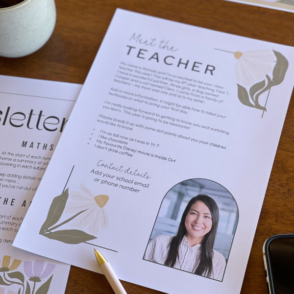 SUNDAZED Meet the Teacher + Class Newsletter Pack - classroom HQ