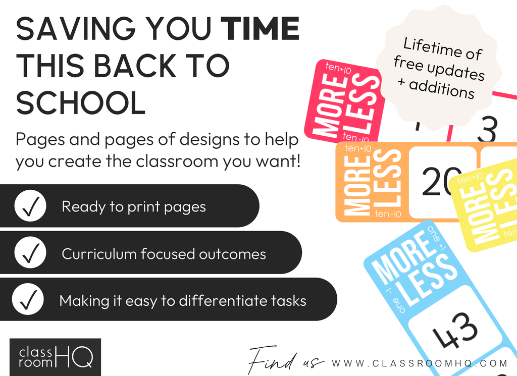 Building Number Sense - One More, One Less, Ten More, Ten Less Number ...