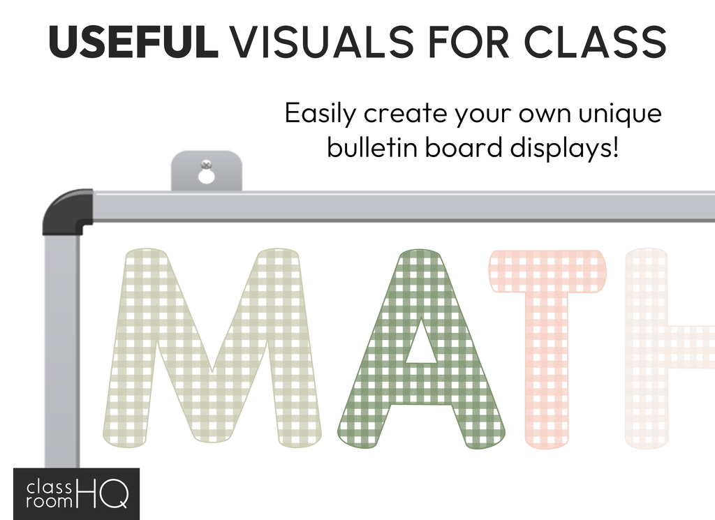 Calm Retro Daisy Editable Bulletin Board Lettering HAZY DAISY Classroom ...