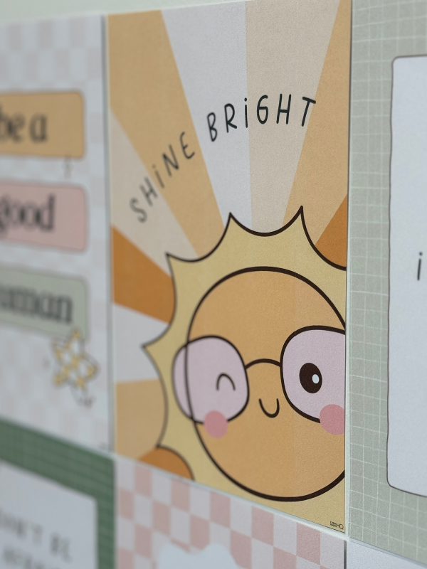 Calm Retro Motivational Posters Inspiring Wall Art HAZY DAISY Classroom ...