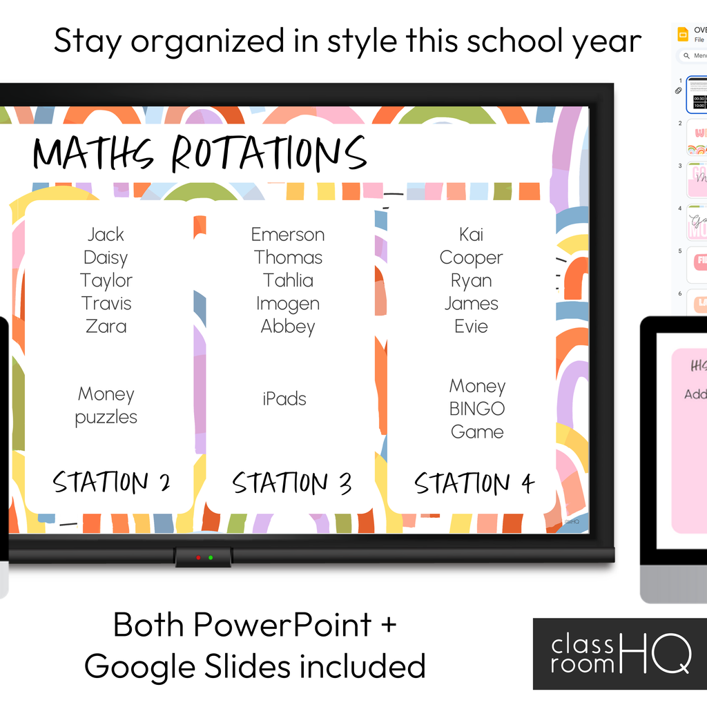 Editable Daily Classroom Slides with Timers Classroom Management ...