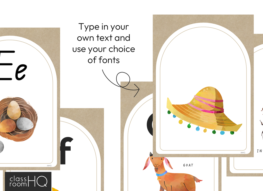 Eucalyptus Australian Theme Editable Alphabet Posters GUM LEAF ...