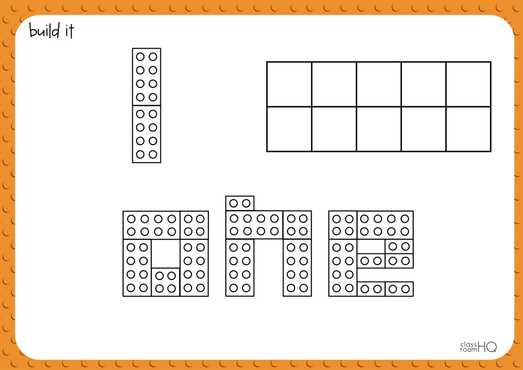 LEGO Building Number Math Center Mats 1 to 10 - Hands On Fine Motor ...
