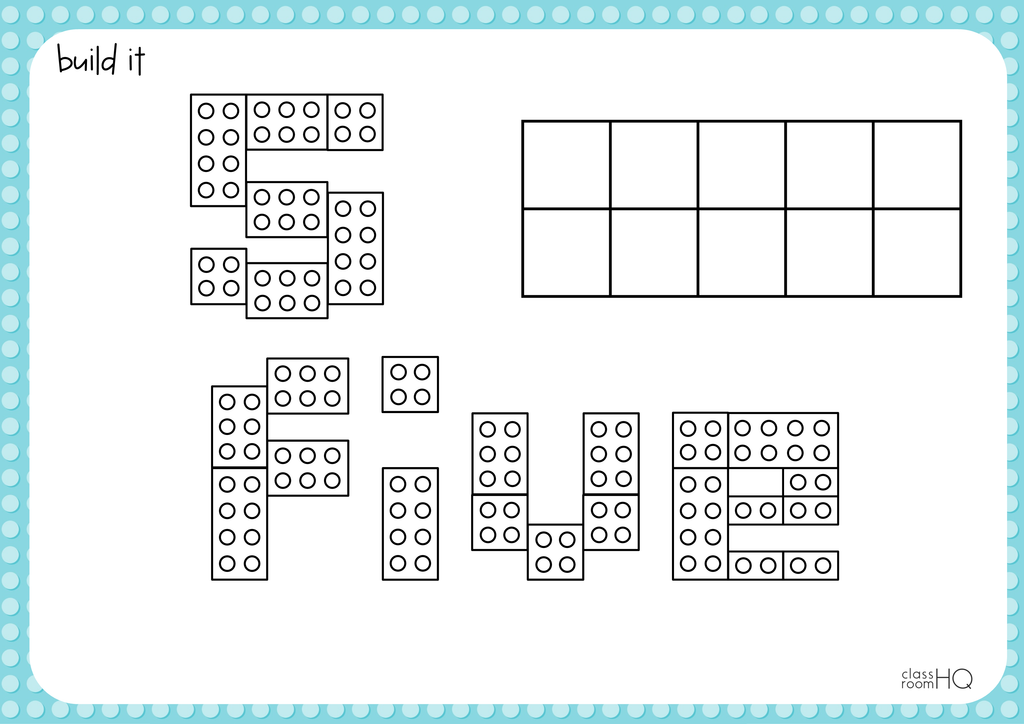 LEGO Building Number Math Center Mats 1 to 10 - Hands On Fine Motor ...