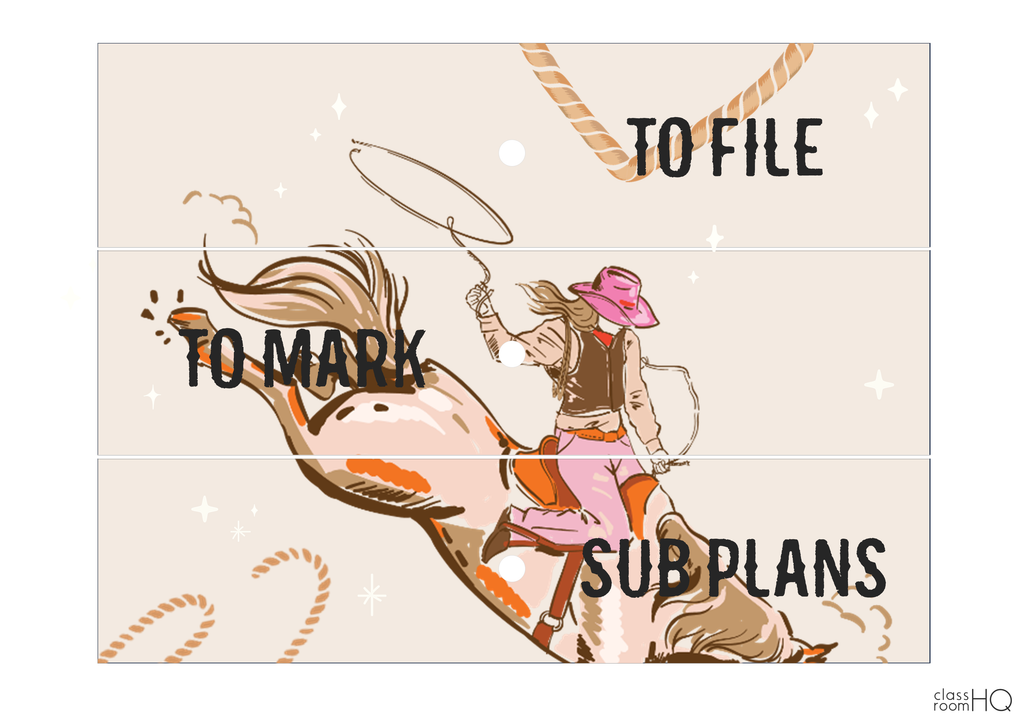 BOHO RANCH Trolley Labels