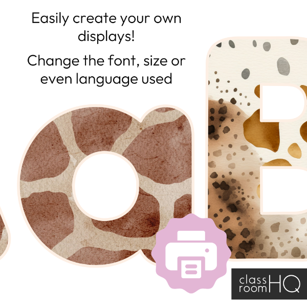 Wild Zoo Animal Theme Editable Bulletin Board Lettering Pack ZOO TALES ...