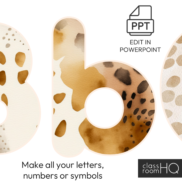 Wild Zoo Animal Theme Editable Bulletin Board Lettering Pack ZOO TALES ...