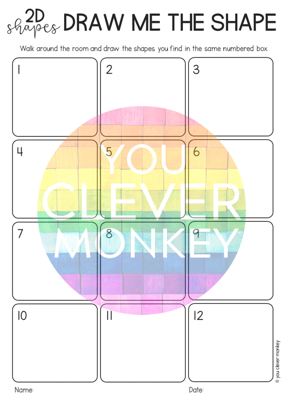 2D Shape Draw The Room Activity - classroom HQ