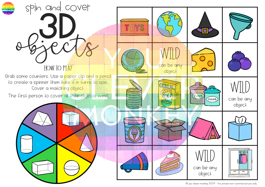 3D Object Spin + Cover Mats - classroom HQ