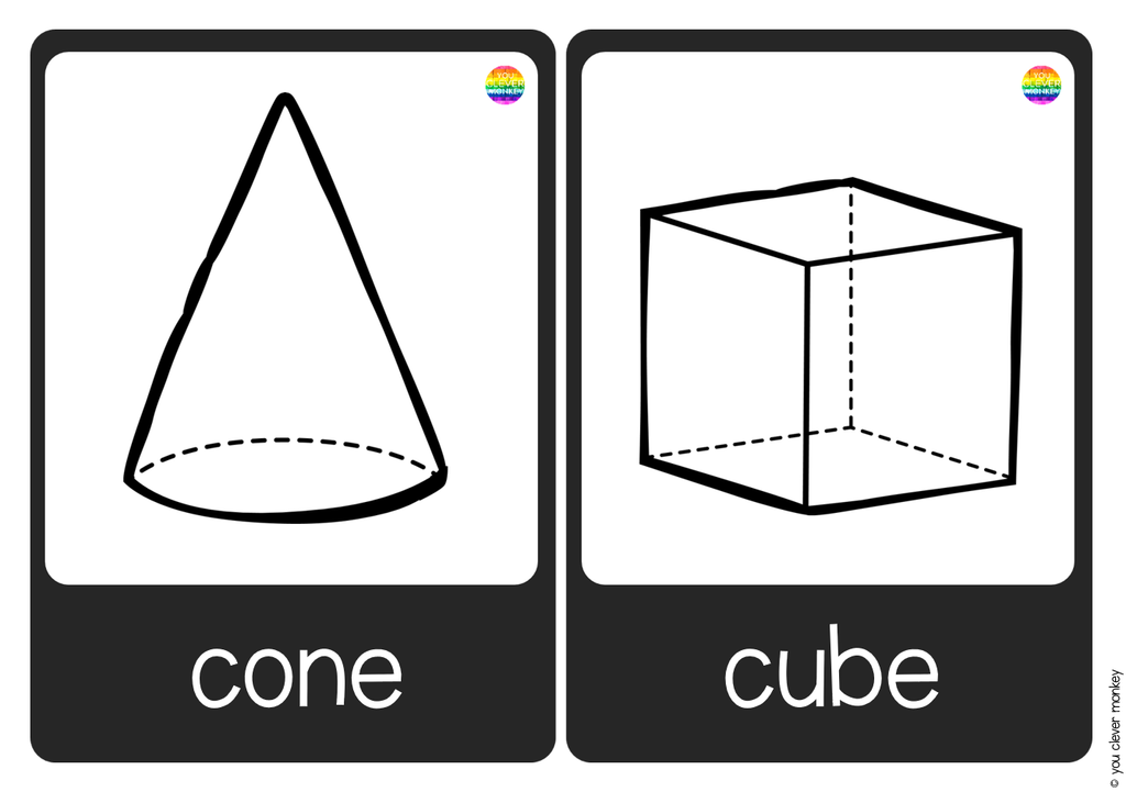 Shape Editable Posters + Word Wall BUNDLE