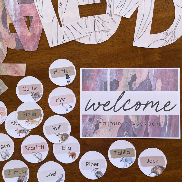 MODERN AUSSIE Classroom Door + Bulletin Board Display Pack - classroom HQ