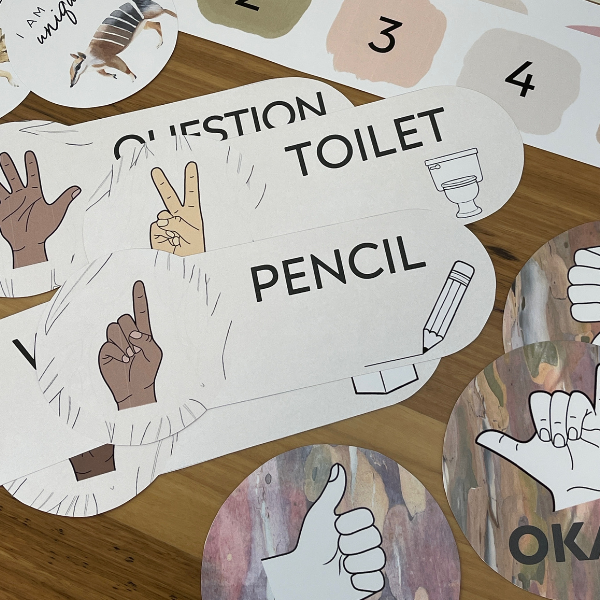 MODERN AUSSIE Hand Signal Posters - classroom HQ