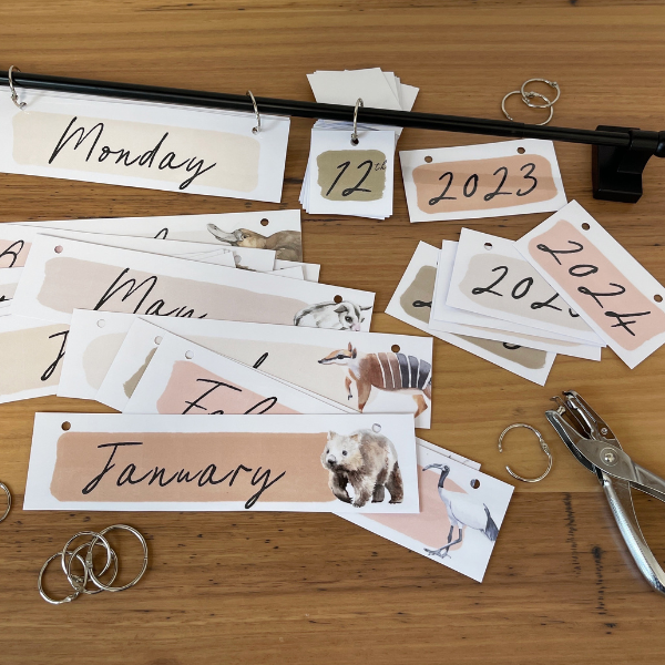 MODERN AUSSIE Flip Calendar - classroom HQ