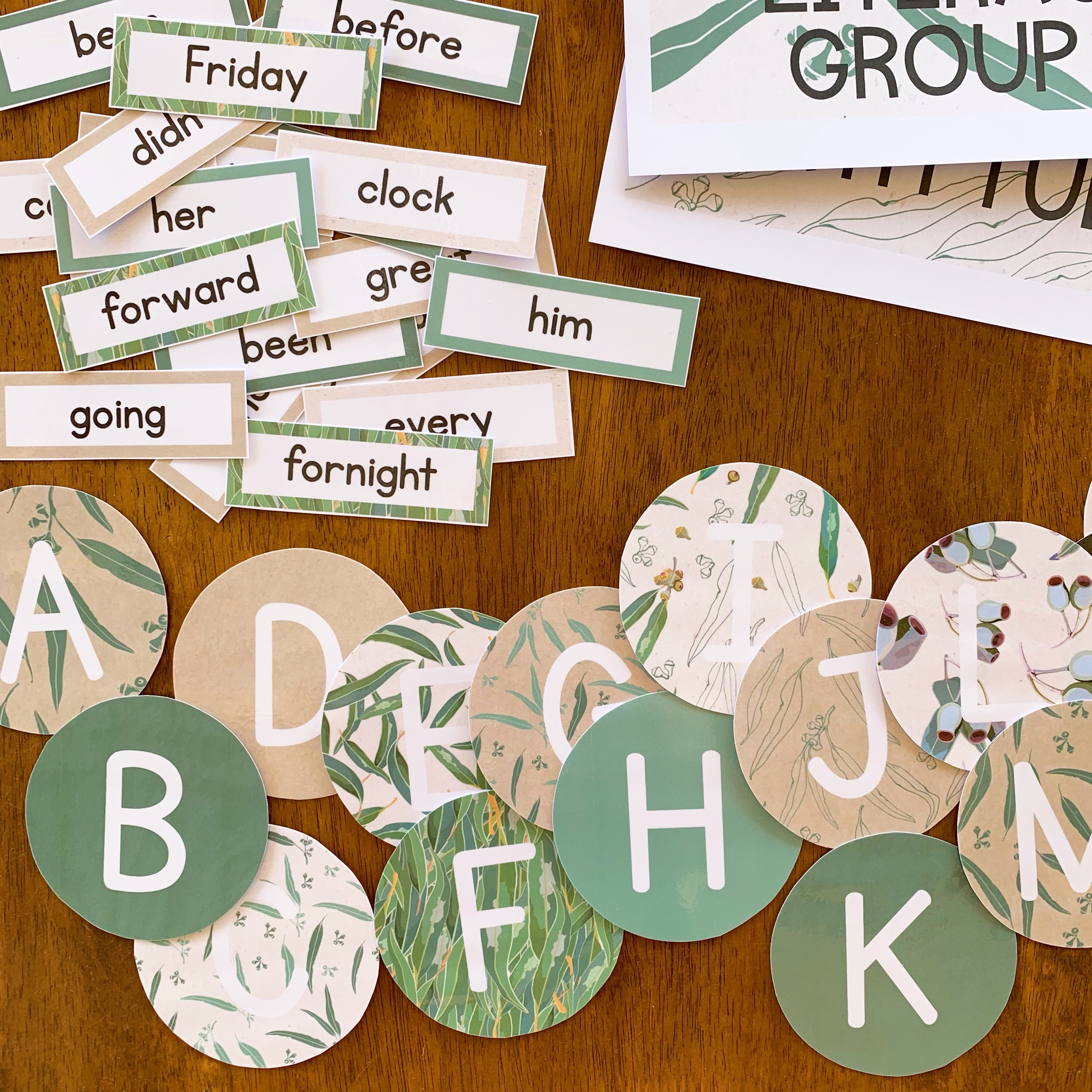 AUSSIE FLORA Word Wall Pack - classroom HQ