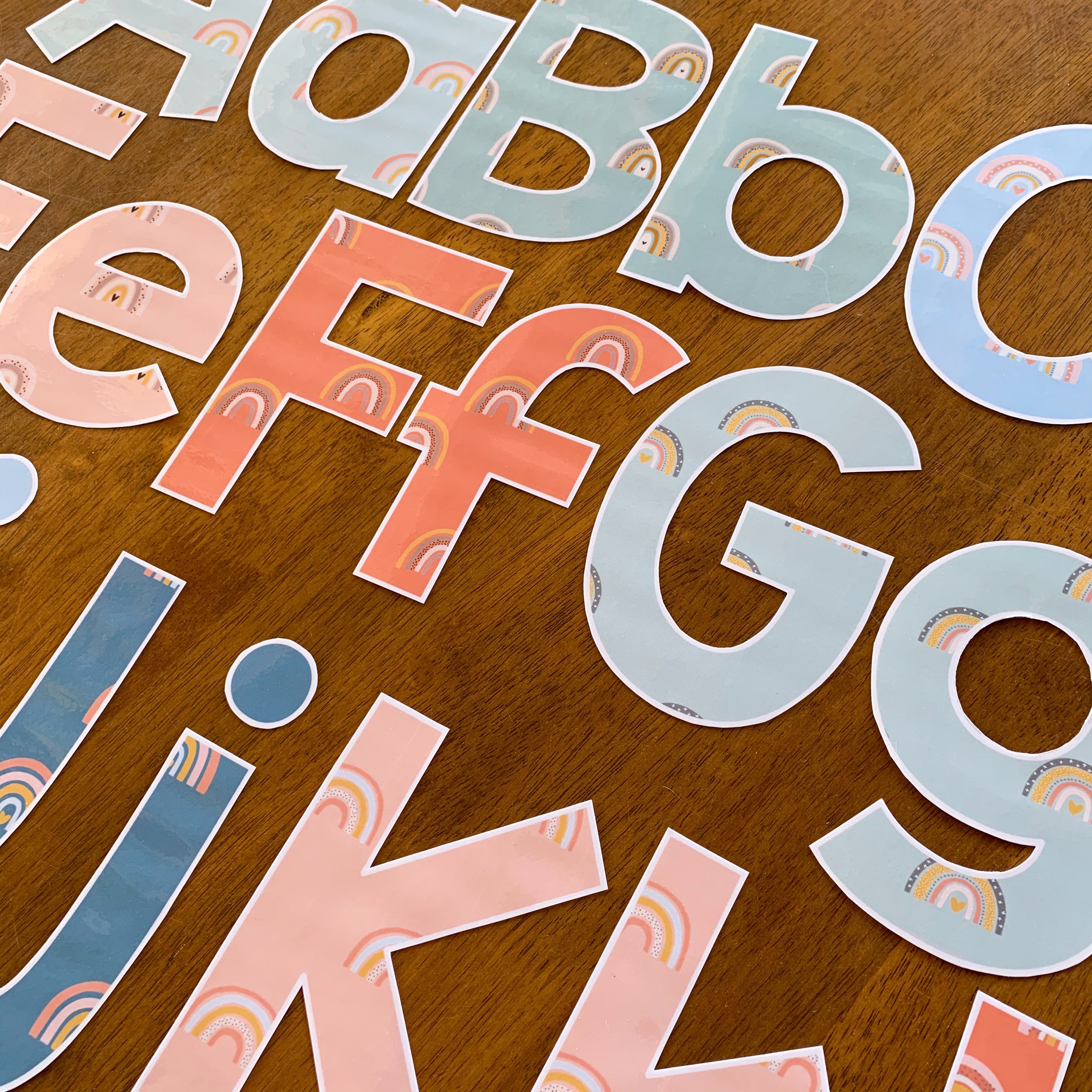 BOHO RAINBOW Lettering Pack - classroom HQ