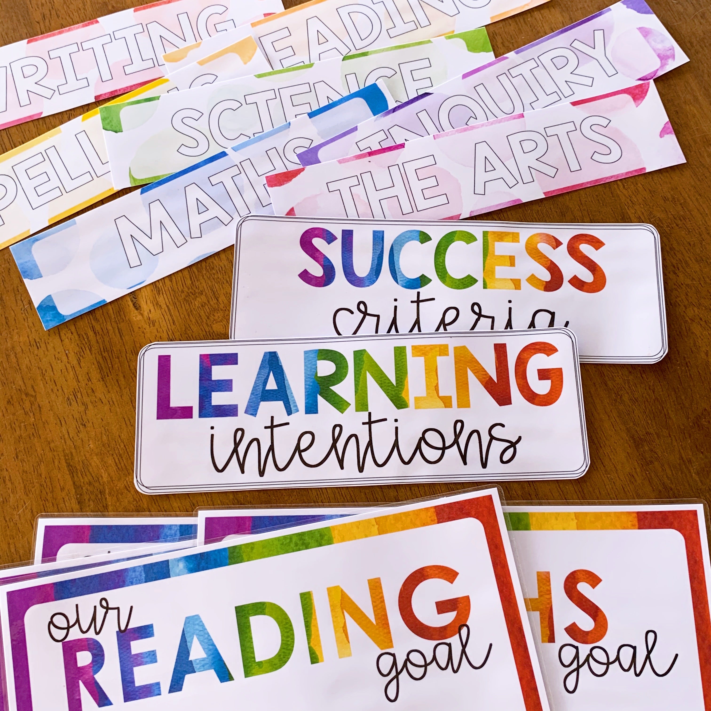 WATERCOLOUR PAINT Visible Learning Pack - classroom HQ