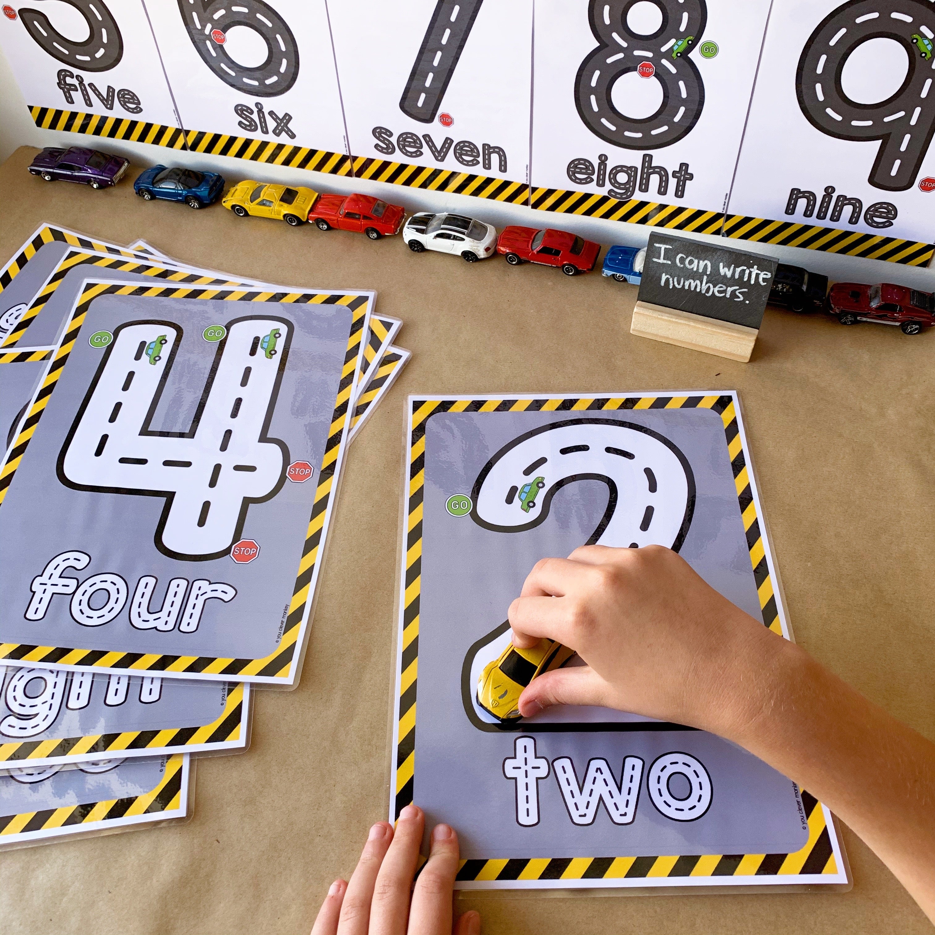 Road Transport Themed Number Posters 0-10 - classroom HQ