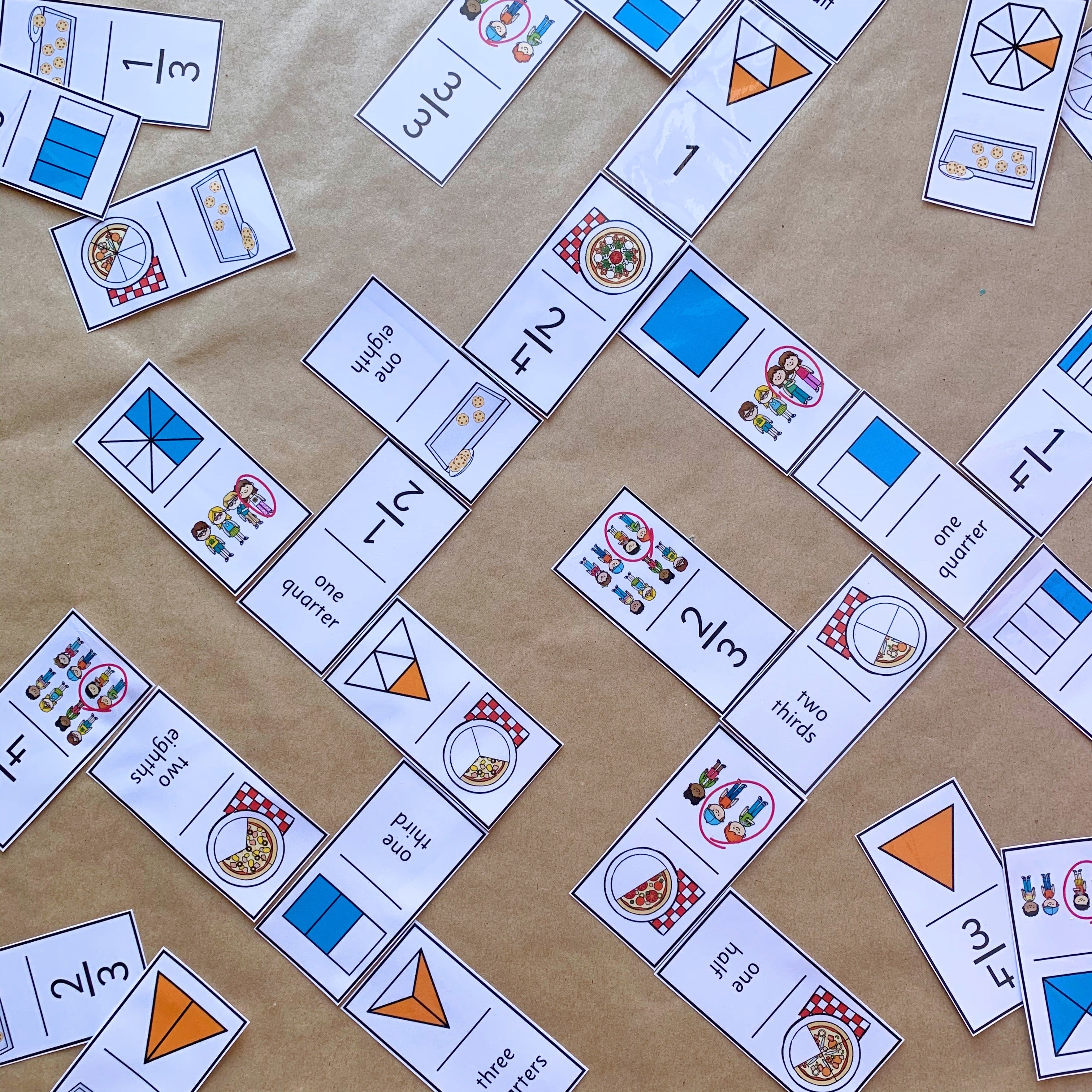 Fraction Domino Game - classroom HQ
