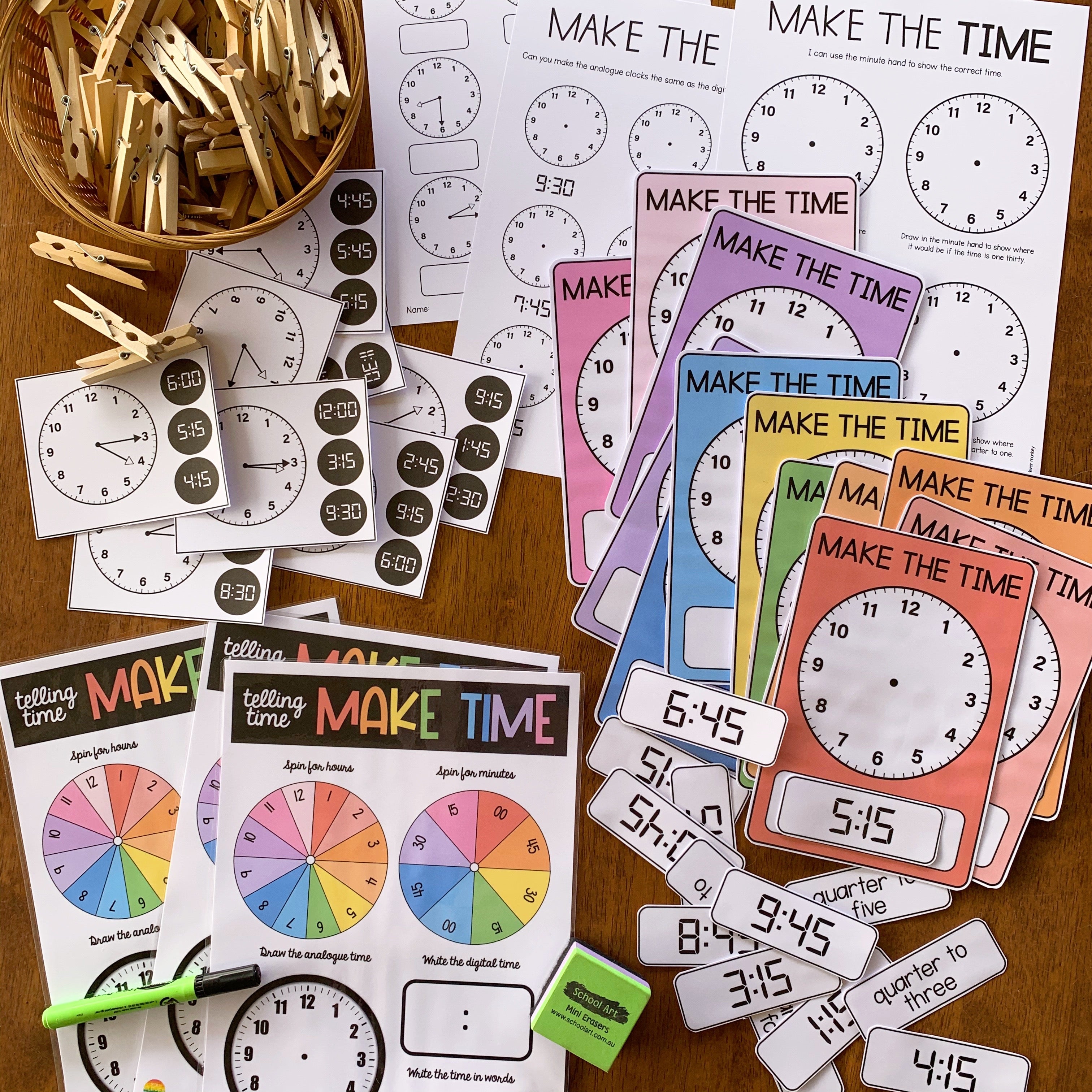 Learning To Tell Time - Quarter To/Quarter Past Expansion Pack ...