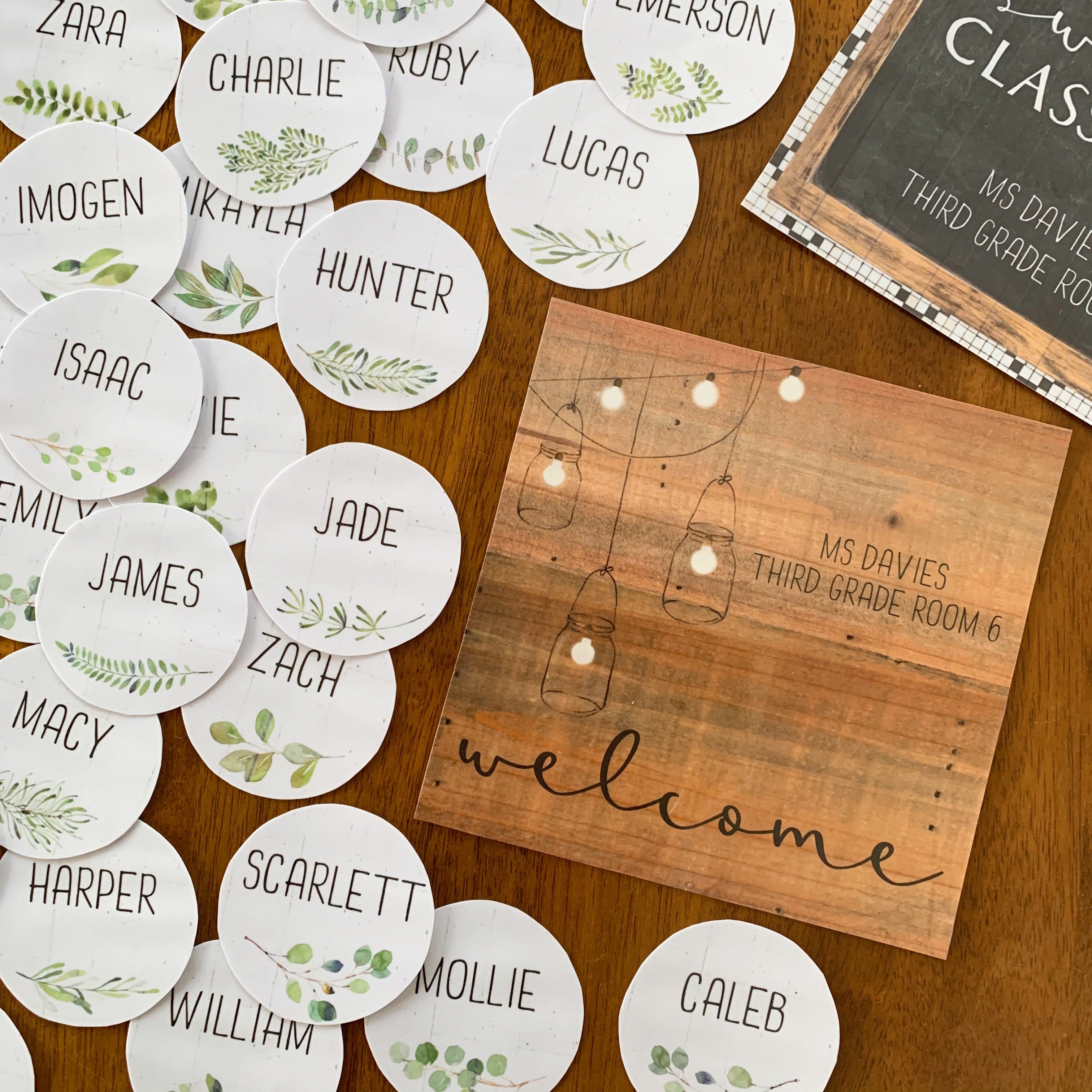 MODERN FARMHOUSE Classroom Door + Bulletin Board Display Pack ...