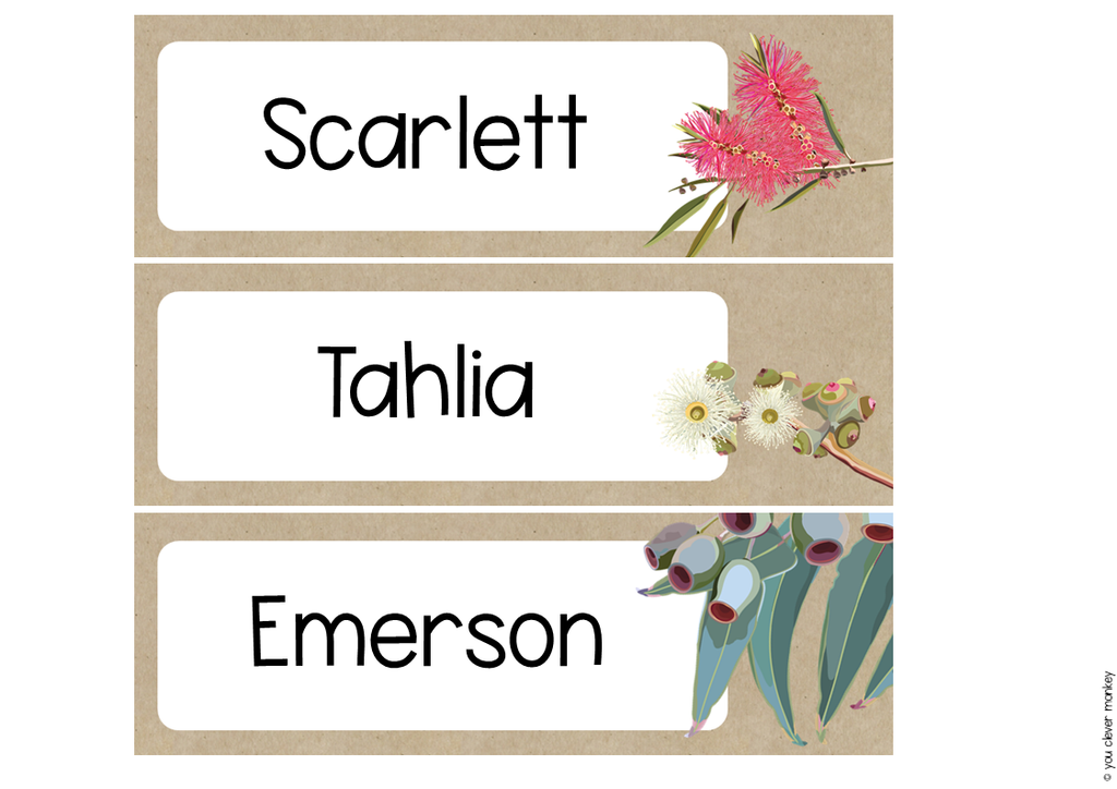 AUSSIE FLORA Classroom Decor - BUNDLE - classroom HQ