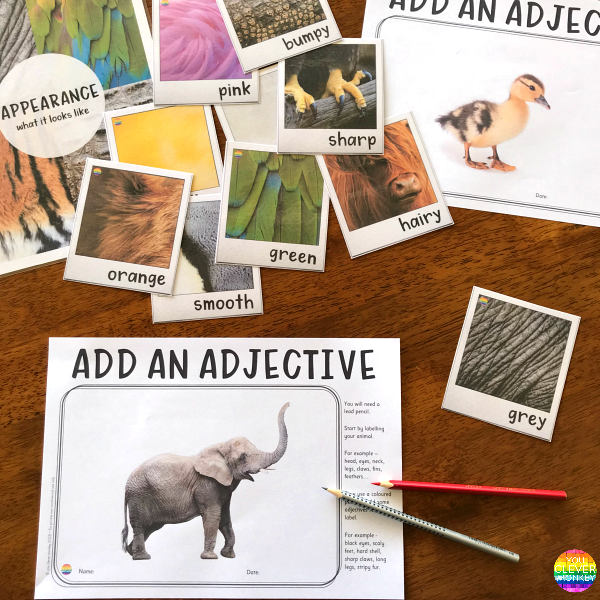 Add An Adjective Writing Center BUNDLE - classroom HQ