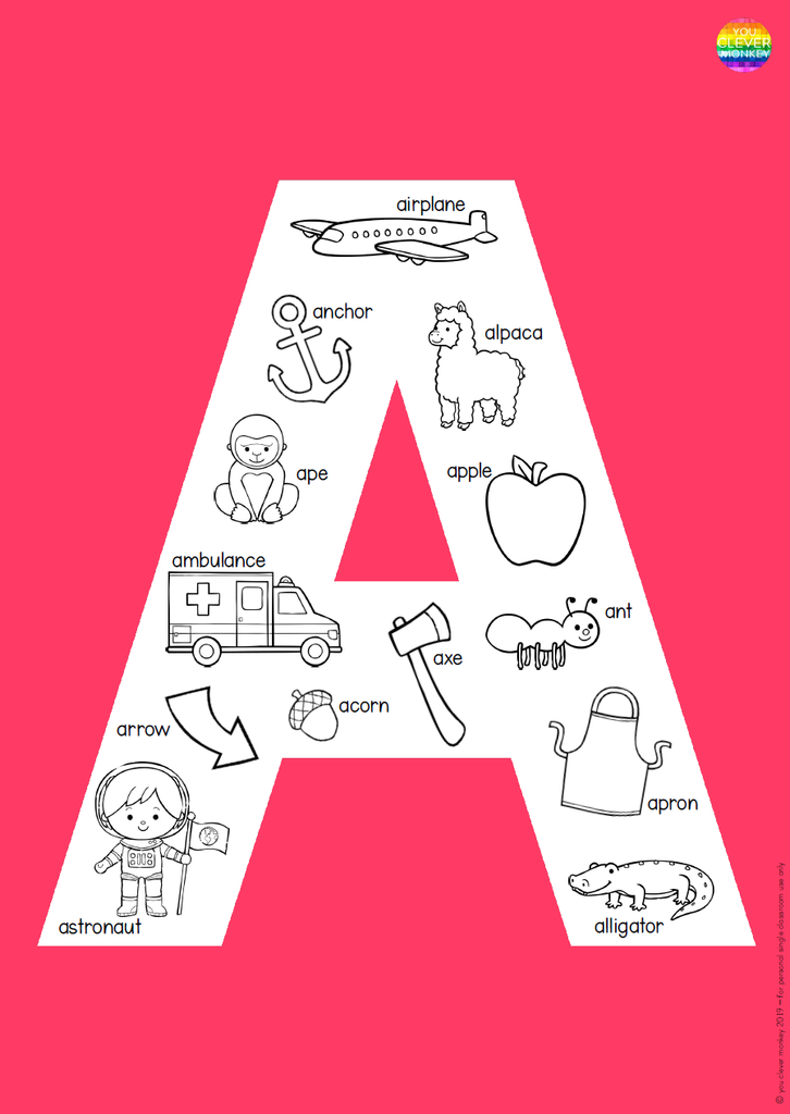 Alphabet Upper Case Letter Posters - classroom HQ