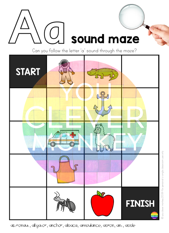 Alphabet Maze BUNDLE - Color + B+W Pack