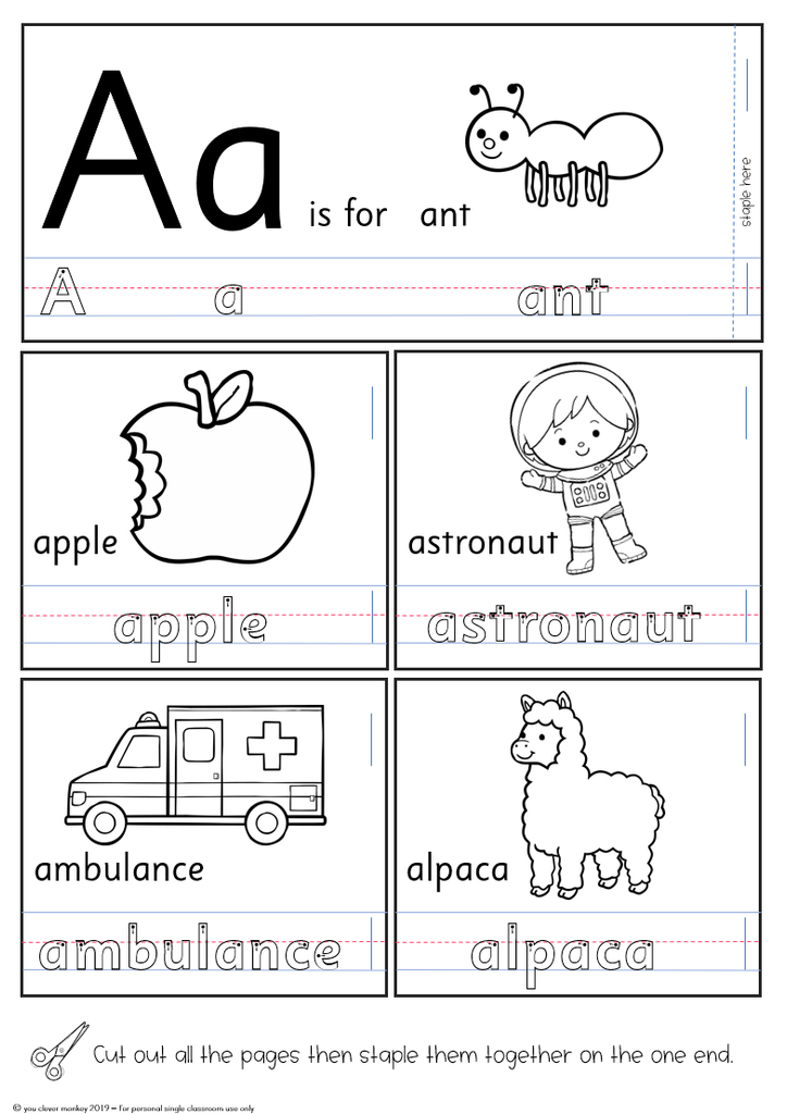 Alphabet Mini Flip Books