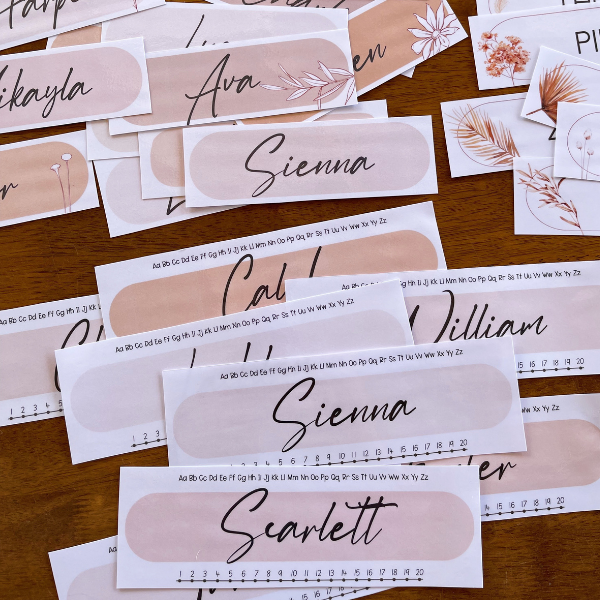 BOHO OASIS Desk Plates - classroom HQ