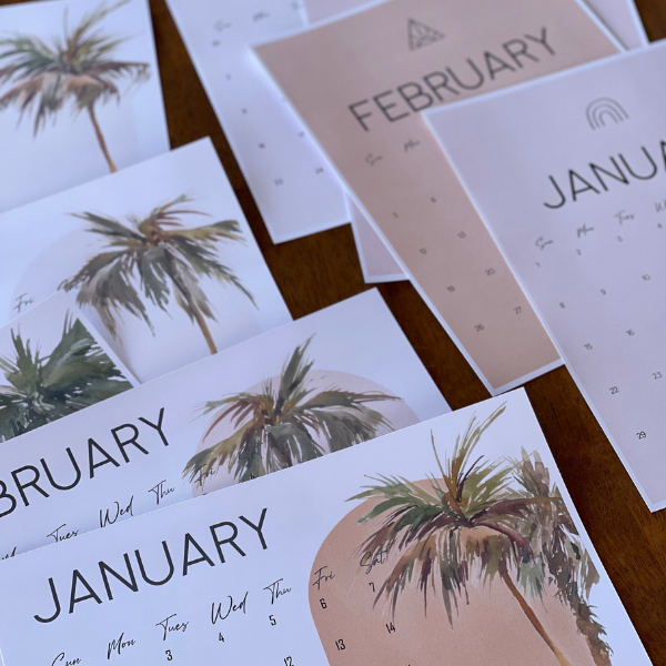 BOHO OASIS SImple Calendar - classroom HQ