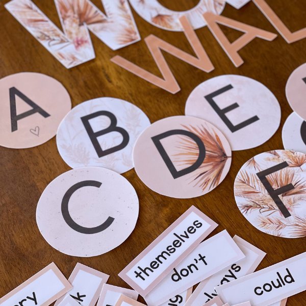 BOHO OASIS Word Wall Pack - classroom HQ