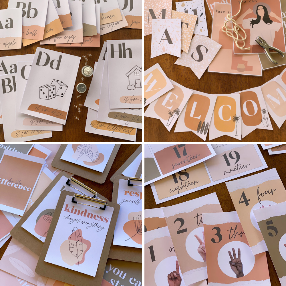 BOHO SUMMER Classroom Decor - BUNDLE - classroom HQ