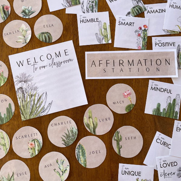CACTUS Classroom Door + Bulletin Board Display Pack - classroom HQ