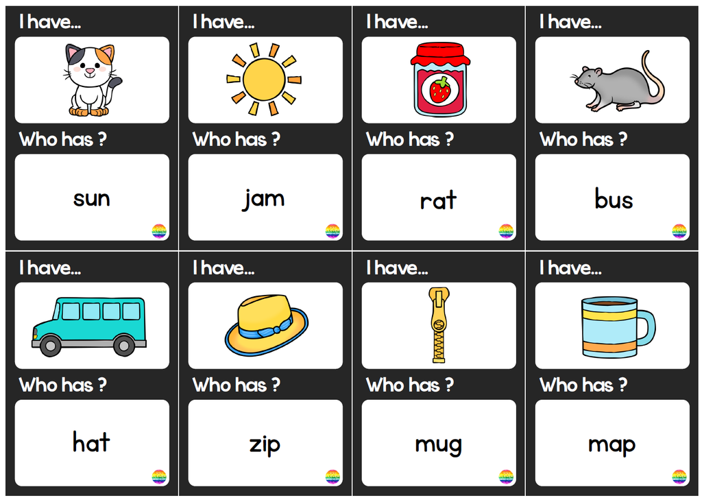 CVC Word 'I Have. Who Has?' Loop Card Game - classroom HQ