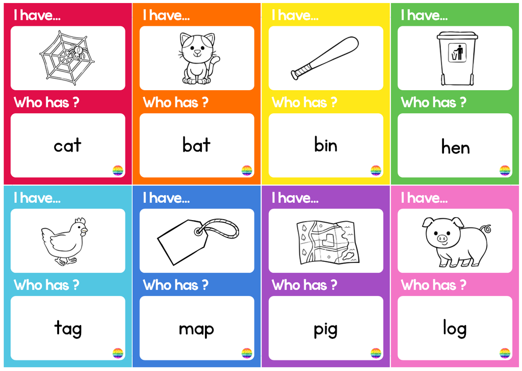 CVC Word 'I Have. Who Has?' Loop Card Game - classroom HQ