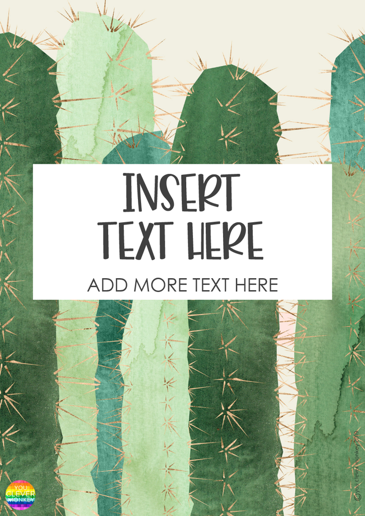 CACTUS Classroom Decor - BUNDLE - classroom HQ