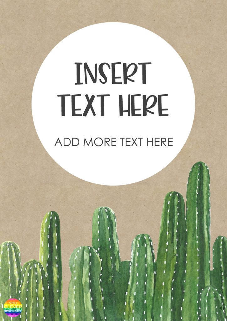 CACTUS Classroom Decor - BUNDLE - classroom HQ