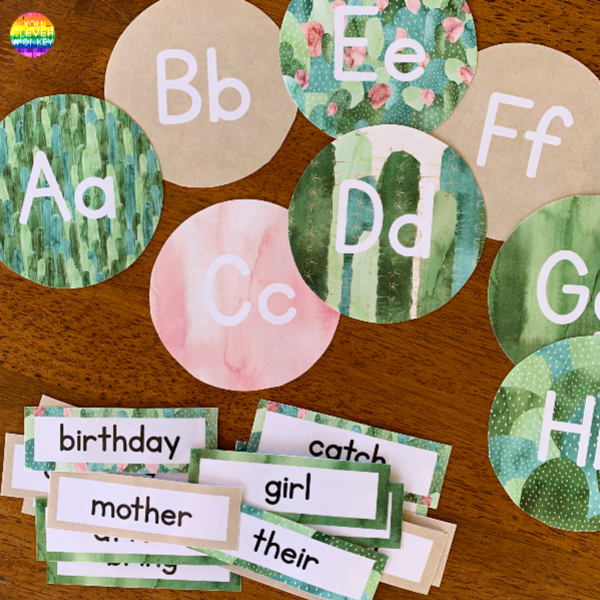 CACTUS Word Wall Pack - classroom HQ