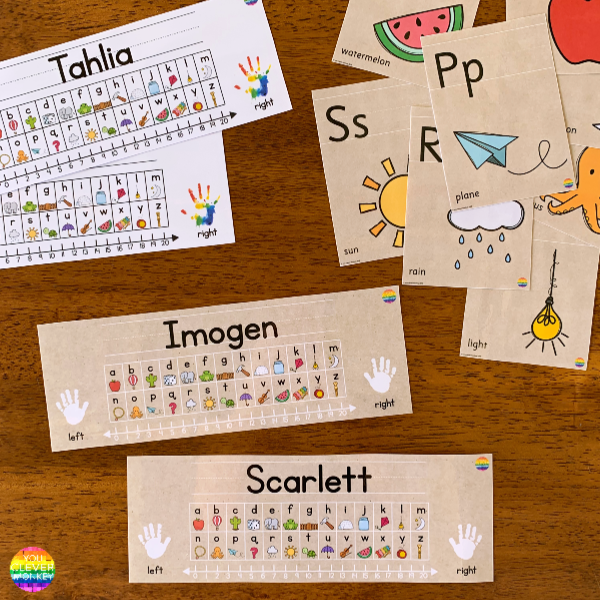 Desk Plates Editable Version with Alphabet + Number Line 0-20 ...