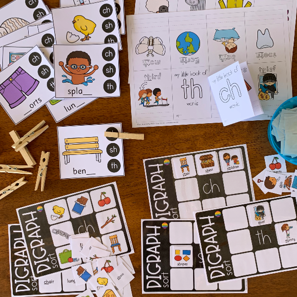 Digraph Activities Pack - CH SH TH - classroom HQ